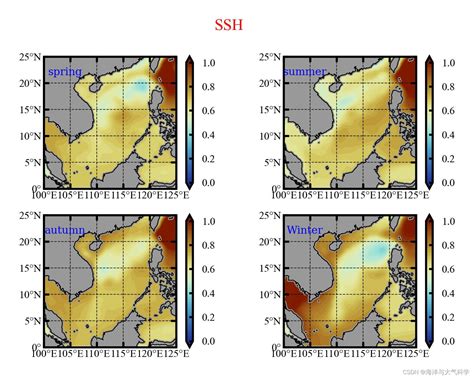 【python海洋专题十八】读取soda数据，画subplot的海表面高度四季变化图soda海洋数据集 Csdn博客
