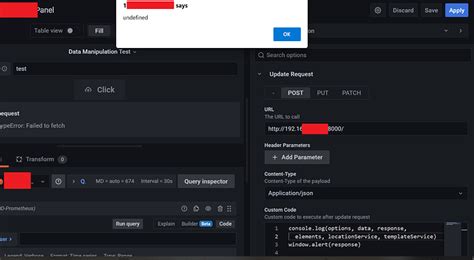 Viewing The Response Of An Query Grafana Plugin Development