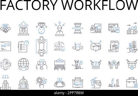 Firm Methodology Line Icons Collection Systematic Process Analysis Framework Approach