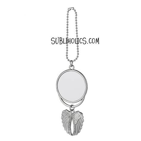 Angel Wings Double Sided Sublimation Memorial Car Hanger Subliholics