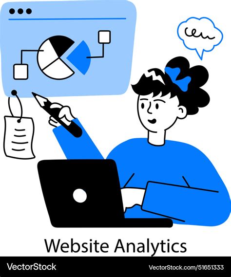 Website Analytics Royalty Free Vector Image Vectorstock