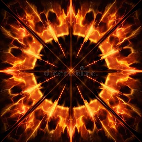 Abstract Glowing Fire Embers Texture Ai Generated Stock Illustration