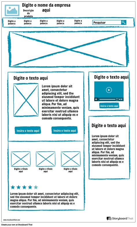 UX Wireframe Storyboard Por Pt Examples