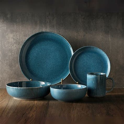 China Alternative Retro Reactive Glaze Dinnerware Set Manufacturers