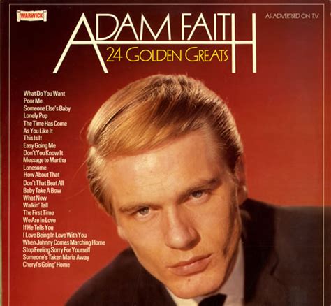 Adam Faith 24 Golden Greats Uk Vinyl Lp Album Lp Record 552972