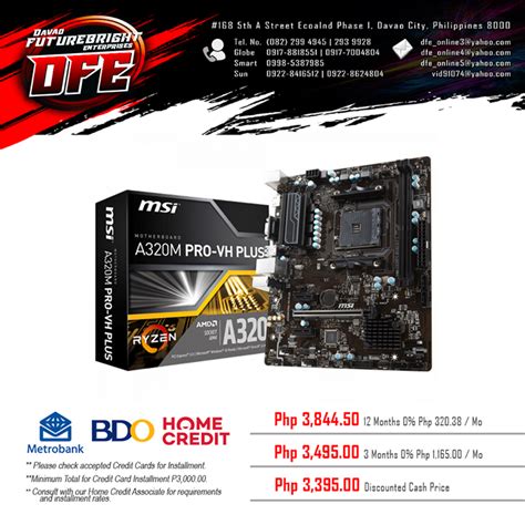 Msi A M Pro Vh Plus Am Motherboard Dfestore