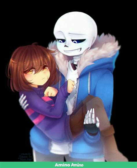 Ship Sans X Frisk Fanart Ellery Deforest
