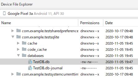 Android SQLiteのデータを確認する方法