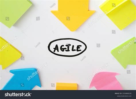 Worker Agile Board Using Scrum Board Stock Photo Shutterstock