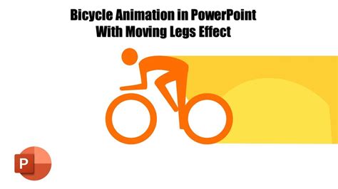 Realistic Cyclist And Bicycle Animation In Powerpoint Tutorial Youtube