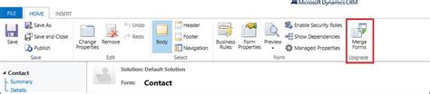 Merge Forms In CRM 2013 Form Customizations Microsoft Dynamics 365 CRM Tips And Tricks