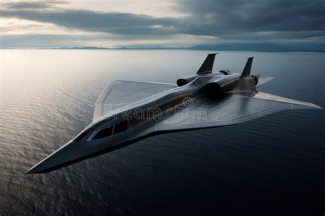 Sleek Aerodynamic Design Of Hypersonic Craft Stock Illustration Illustration Of Generative