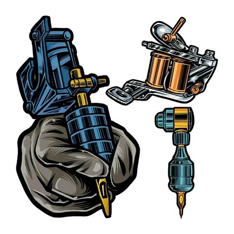 Cartoon Tattoo Gun