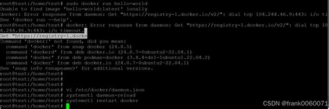 ubuntu22 04 获取docker 镜像失败如何处理 ubuntu 获取docker时出现error csdn博客