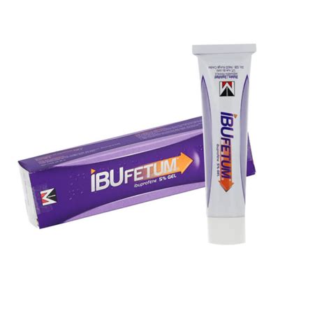 Ibufetum 5 Gel Ibuprofen Anti Inflammatory 60 Gr