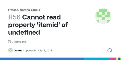 Cannot Read Property Itemid Of Undefined Issue Grafana Grafana Zabbix GitHub