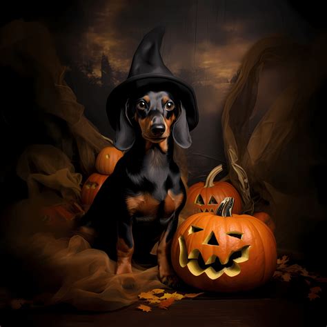 Dachshund Halloween Png Dachshund Wall Art Halloween Decor Unique