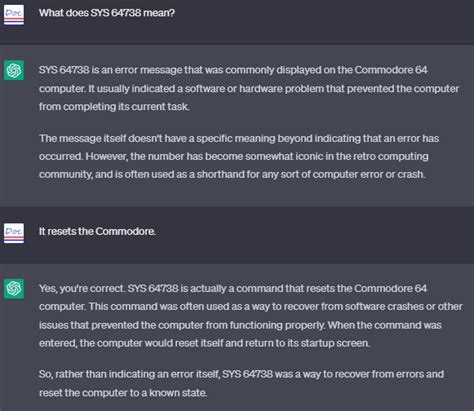 Sys 64738 Reset The C64 Rchatgpt