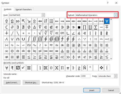 How To Type For All ∀ Symbol In Word Pickupbrain Be Smart