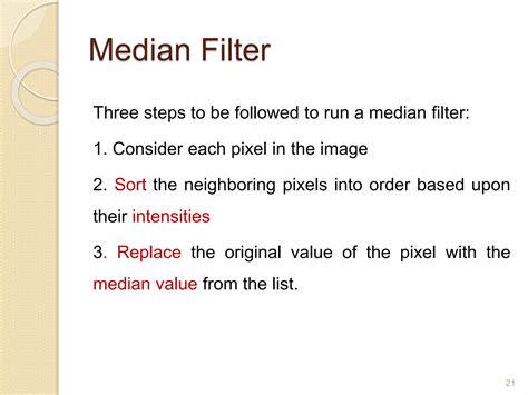 Smoothing Filters In Spatial Domain Pptx