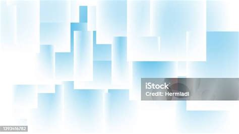 모션 스퀘어 모자이크 요소와 밝은 파란색 그라디언트 색상이있는 현대적인 추상 배경 0명에 대한 스톡 벡터 아트 및 기타 이미지