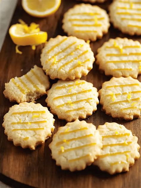Delicious Lemon Shortbread Cookies With Sweet Zesty Glaze