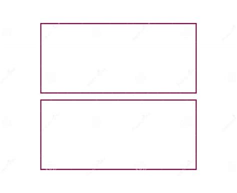 Rectangle Shapes Outline Pink Stroke Symbol Element Vector Stock Vector Illustration Of Broken