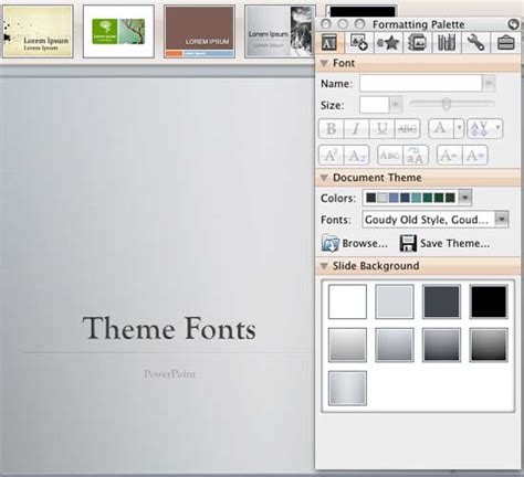 Theme Fonts In PowerPoint For Mac