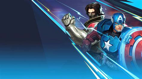 Marvel Rivals Captain America And Winter Soldier Desktop Wallpaper