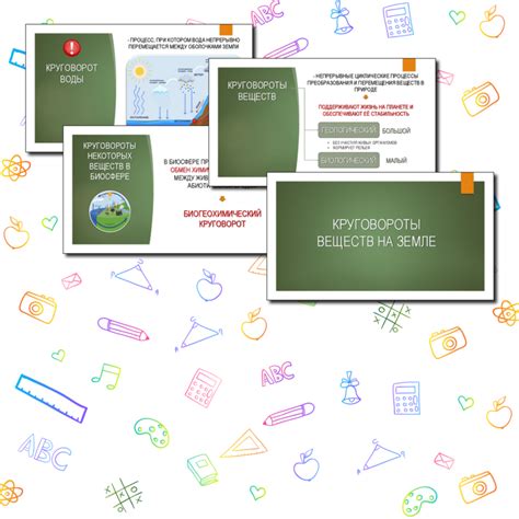 Презентация к уроку географии в 6 классе Круговороты веществ