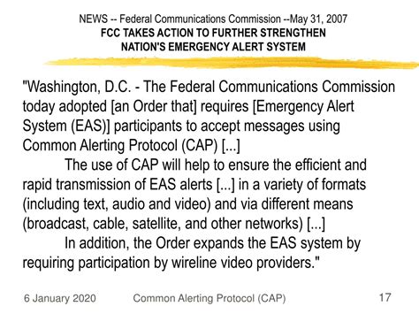 Ppt Common Alerting Protocol Cap Powerpoint Presentation Free Download Id