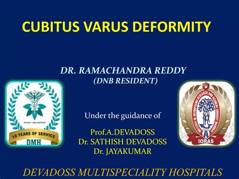 Cubitus Varus Deformity Pptx