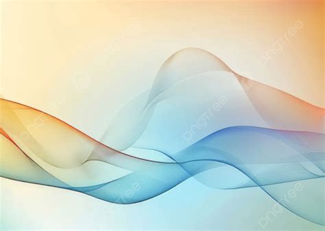 부드러운 그라데이션 파란색과 주황색 곡선은 현대적인 예술적 배경을 만듭니다 부드러운 곡선 파란색과 주황색 그라데이션 추상적 인 배경 배경 일러스트 및 사진 무료