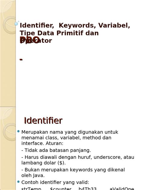 Pertemuan 2 Pengenalan Variabel Tipe Data Dkk Pdf
