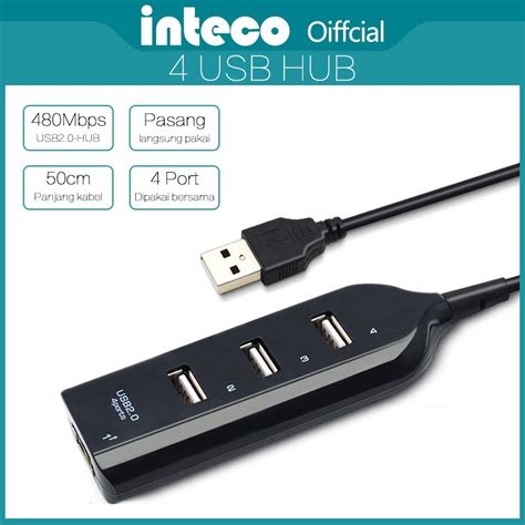 Jual Usb Hub 4 Port Terminal Usb 4 In 1 50 Cm 4 Output Shopee Indonesia
