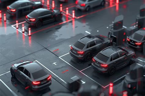 Premium Photo Smart Parking Systems Optimizing Space Utilization