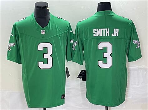 Philadelphia Eagles 3 Nolan Smith Jr Green 2023 Fuse Jersey