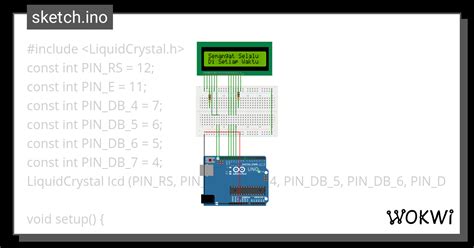 Sensor Pakai Lcd Wokwi Esp32 Stm32 Arduino Simulator