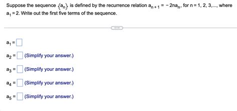 Solved Suppose The Sequence Startset A Subscript N Baseline