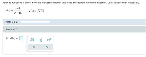 Solved Refer To Functions S ﻿and V ﻿find The Indicated
