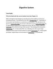 The Digestive System Case Study wk10.docx - Digestive System Case Study: Fill in the blank with ...