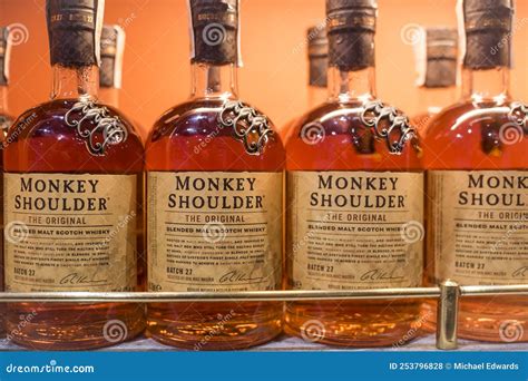 Bottles Of Monkey Shoulder Original Blended Malt Scotch Whiskey For