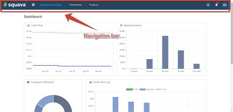 Navigation Bar Menu SQUAVA Support