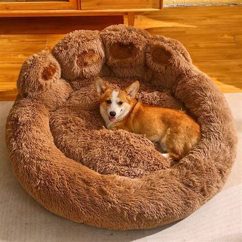 【銳壹達】大型犬狗床 寵物沙發墊 睡墊 家用貓窩 冬季保暖寵物用品 狗窩 長毛絨布料 聚酯纖維填充 Pchome 24h購物