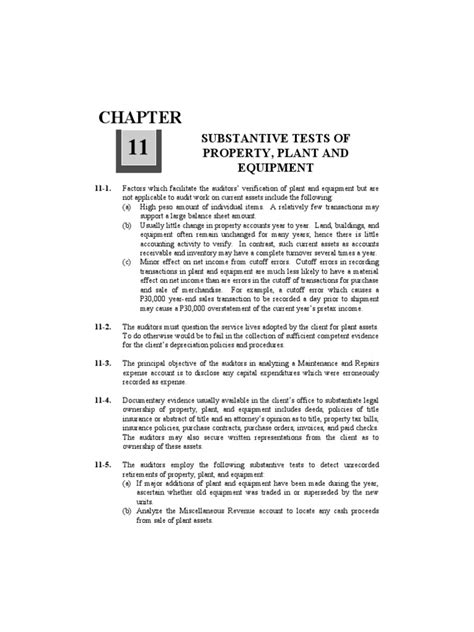 Chapter11 Answer Applied Auditing Download Free Pdf Depreciation Expense