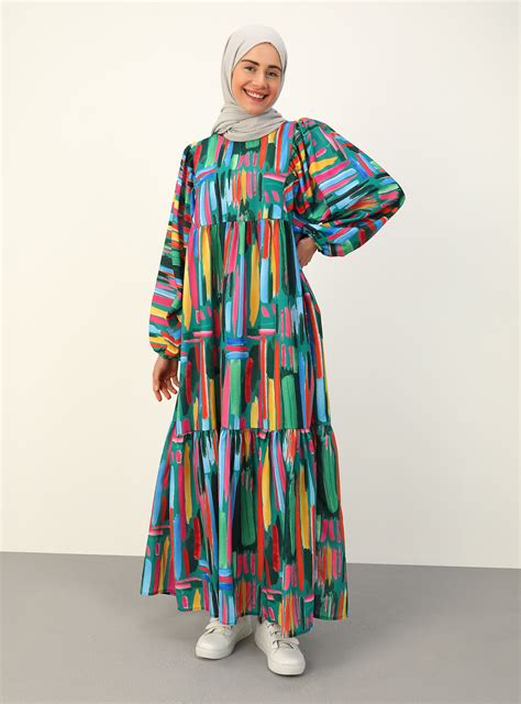Green Modest Dress