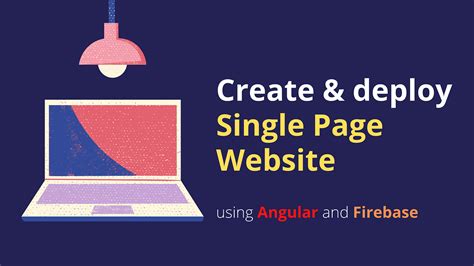 create a single page website using angular and firebase hosting by