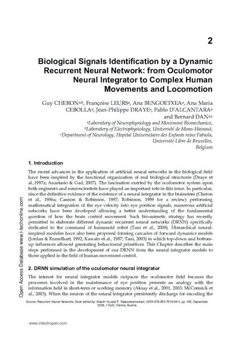 Pdf Biological Signals Identification By A Dynamic Recurrent Neural Dokumentips