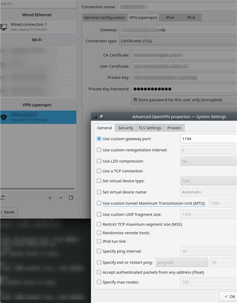 Linux How To Avoid Integrated Kde Vpn To Redirect All Traffic Through