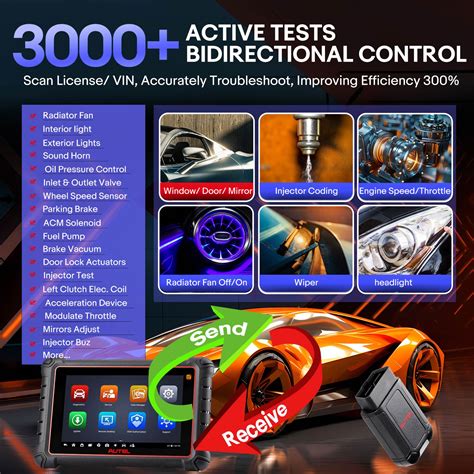 Autel MaxiCOM MK900 TS TPMS Diagnostic Scanner Supports CAN FD DoIP FCA Autoauth